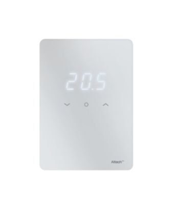 Altech Pro rumtermostat. LED/Hvid - Brødrene Dahl