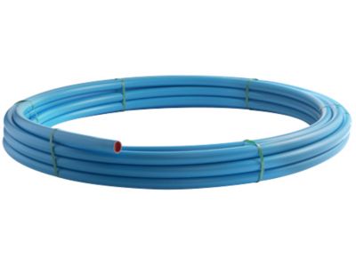 Wavin PE rør 25 x 2,3mm PN10. 50m blå PE80-SDR11. EN12201 - Brødrene Dahl