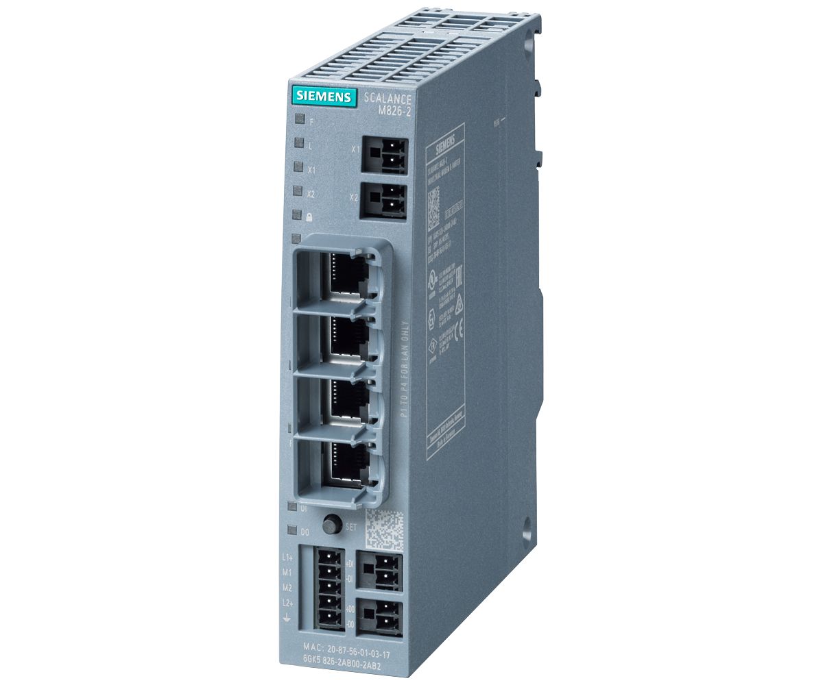 Siemens SCALANCE M826-2 SHDSL router Ethernet , 2/4-wire Kabel, VPN ...