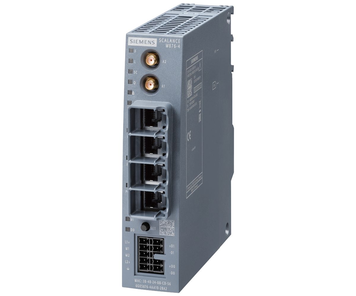 Siemens SCALANCE M876-4 4G router (Ethernet , 4G), VPN, firewall, NAT ...