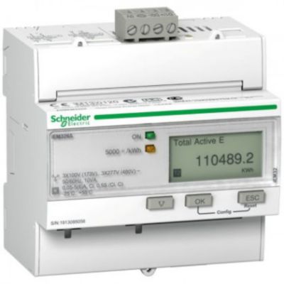 Acti9 3 faset Kilowatt-time måler til montering på DIN-skinne ...