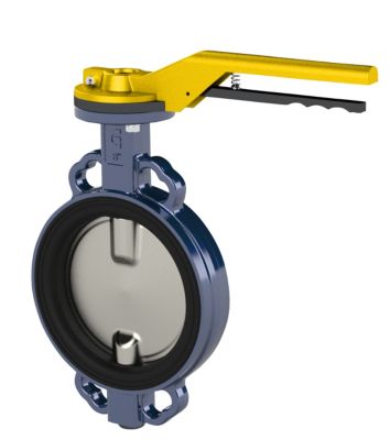 EGO Gas butterflyventil DN 50 PN16. Type BVKI. Wafer, DVGW-godk. NBR ...