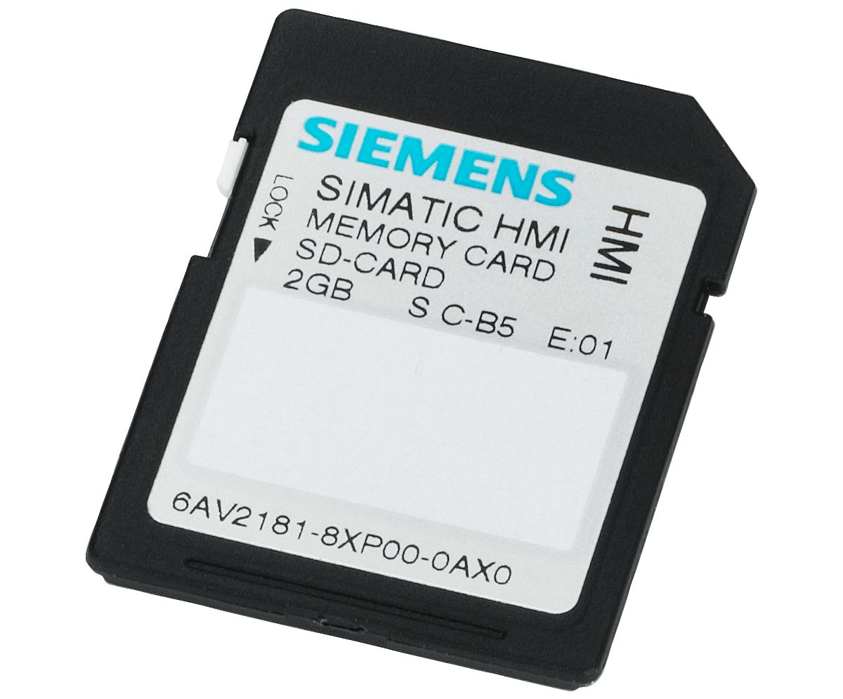 Siemens SIMATIC HMI SD hukommelseskort 2 GB, indendørs TIA Portal V11 ...