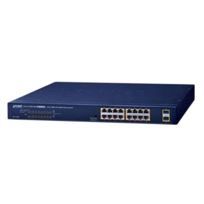Planet 16 Port Poe Switch 10/100/1000Mbps Gigabit - Brødrene Dahl