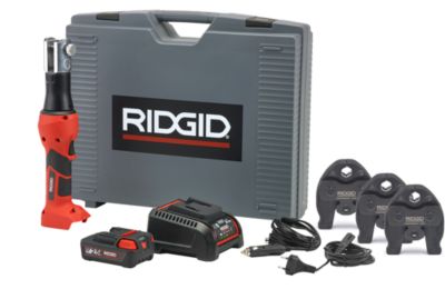 Ridgid pressmaskine RP219, 69078, med 18V 2,5Ah batteri, lader, kasse ...