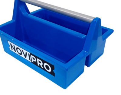 NOVIPRO værktøjskasse, åben med alu håndtag & 2 rum - Brødrene Dahl